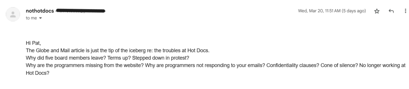 Hot Docs Programmers Resign En Masse (Includes Update) - POV Magazine